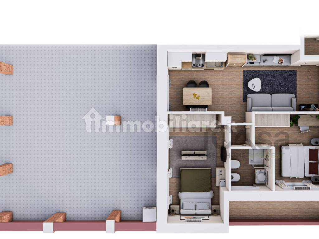 Vendita Appartamento Roma. Trilocale in via Monasterace. Ottimo stato ...