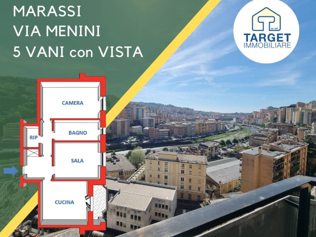 Vendita Appartamento Genova. Bilocale in via Davide Menini 19. Buono ...