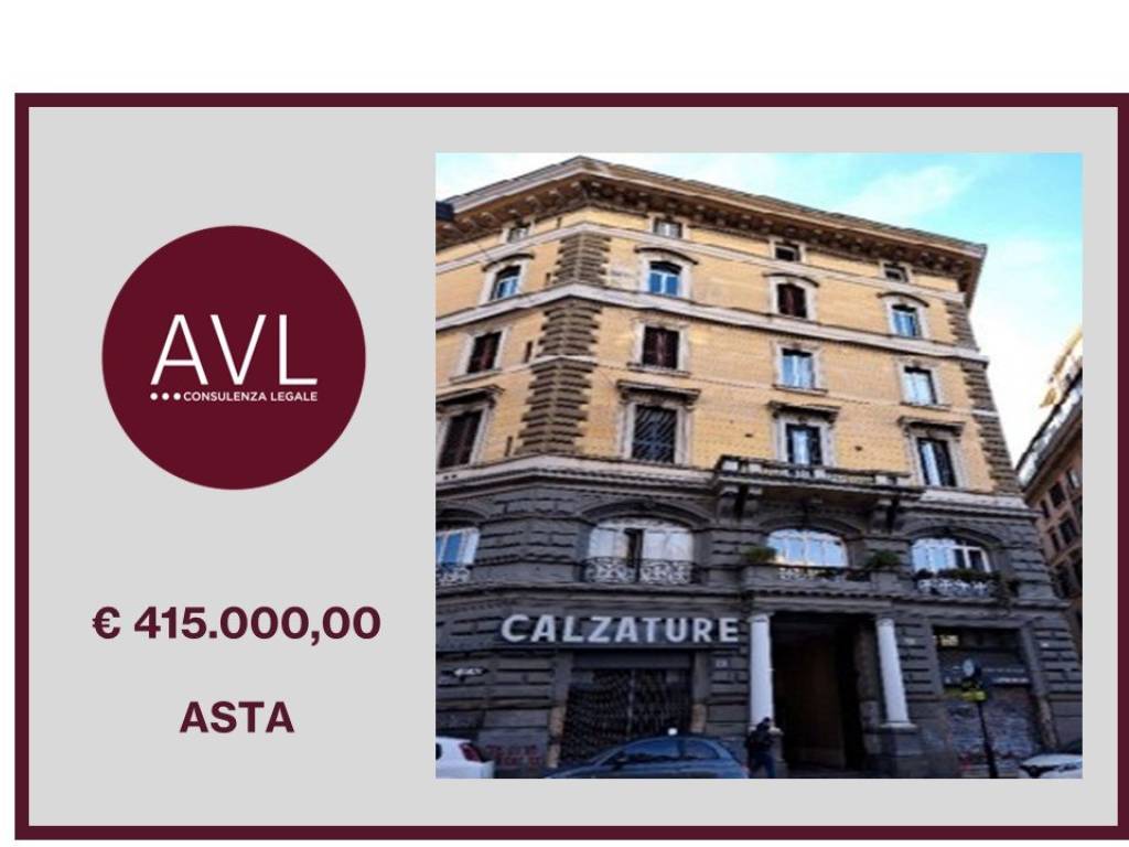 Asta per appartamento, via Camillo Benso di Cavour 108, Monti Roma, rif ...