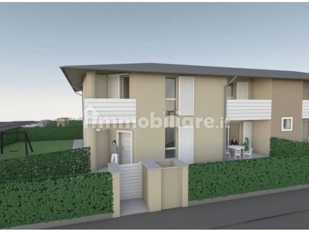 Vendita Villa a schiera in via Emilio Soprani Gossolengo. Nuova, posto auto, con terrazza ...