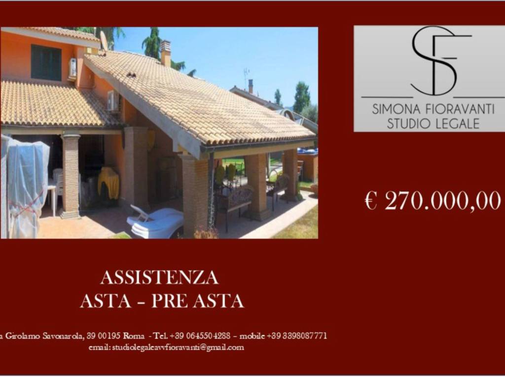 Asta per villa, via Monasterace 43, Morena Roma, rif. 123662437 ...