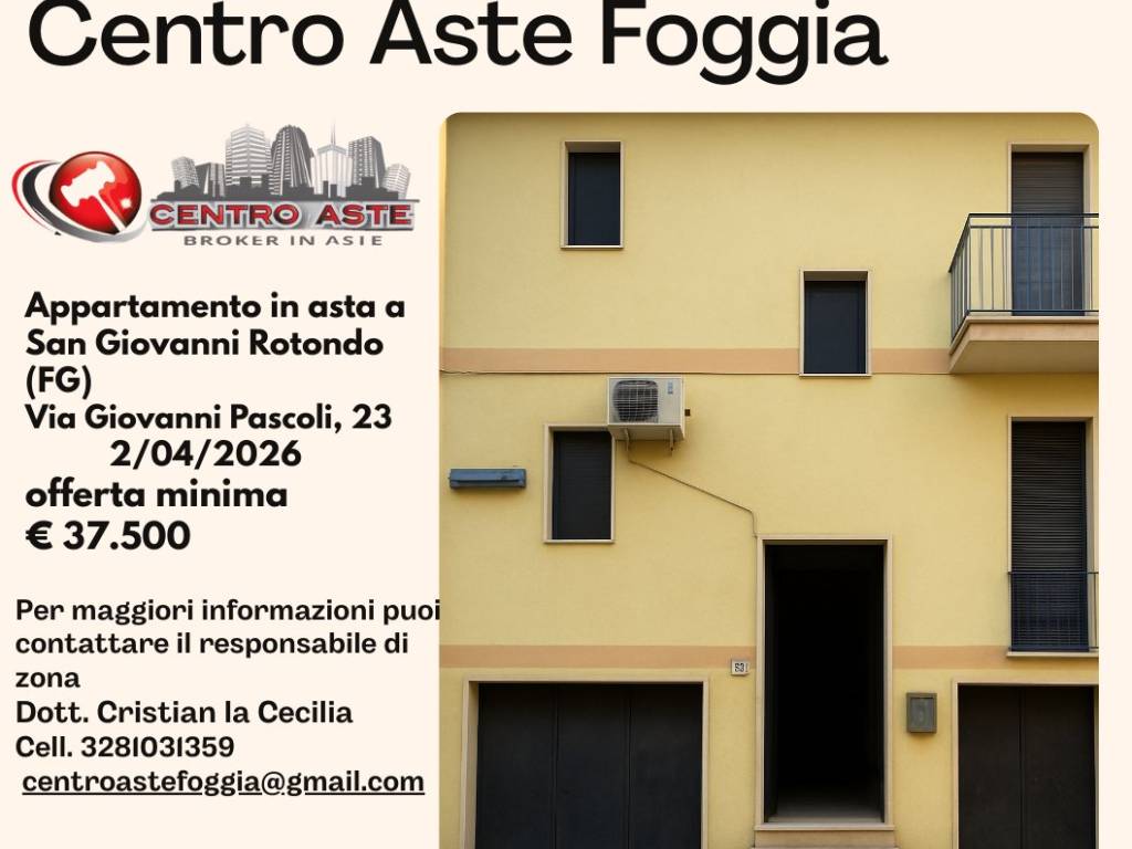 Asta per appartamento, via Giovanni Pascoli, 23, 71013 San Giovanni ...