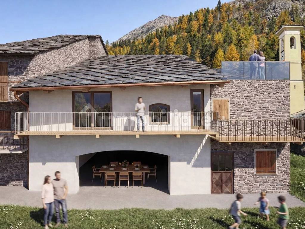 Vendita Terratetto unifamiliare in Borgo Saretto 48 Acceglio. Da ...