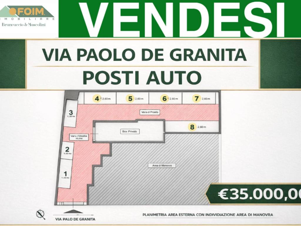 Posto auto - moto via Paolo De Granita, Salerno, Rif. 126869905 ...