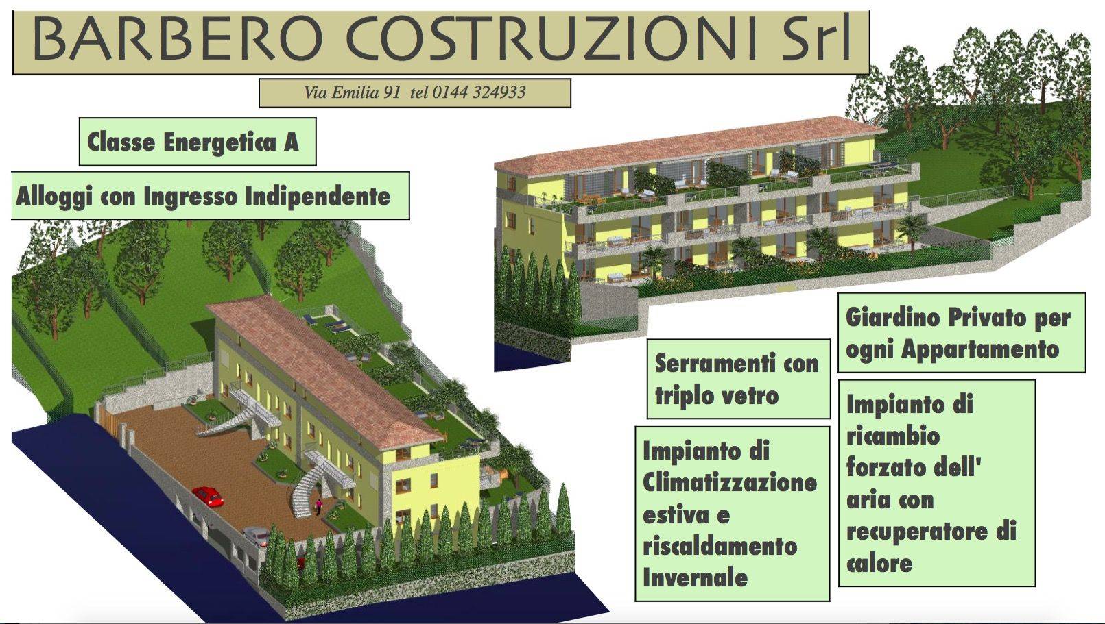 Garage - box e Appartamenti di nuova costruzione a Acqui Terme